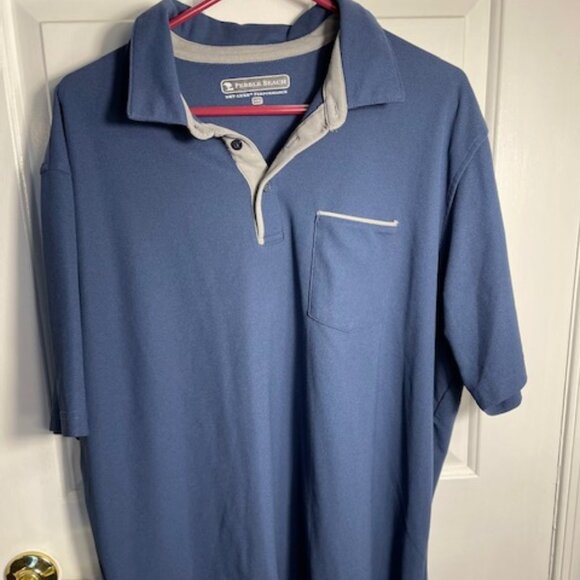 Pebble Beach | Shirts | Mens Blue Pebble Beach Dry Luke Short Sleeve ...